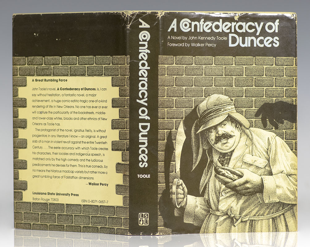 A Confederacy Of Dunces John Kennedy Toole First Edition Signed