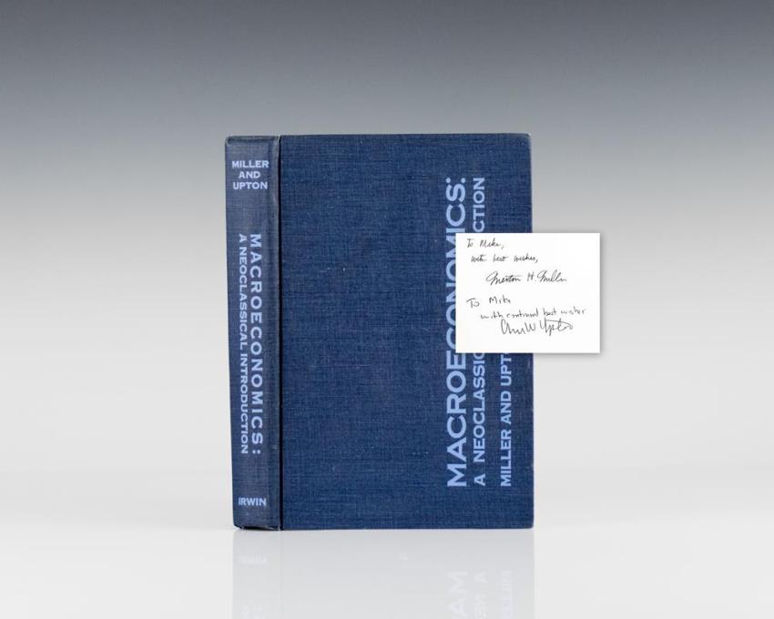 Macroeconomics A Neoclassical Introduction Merton Miller First Edition