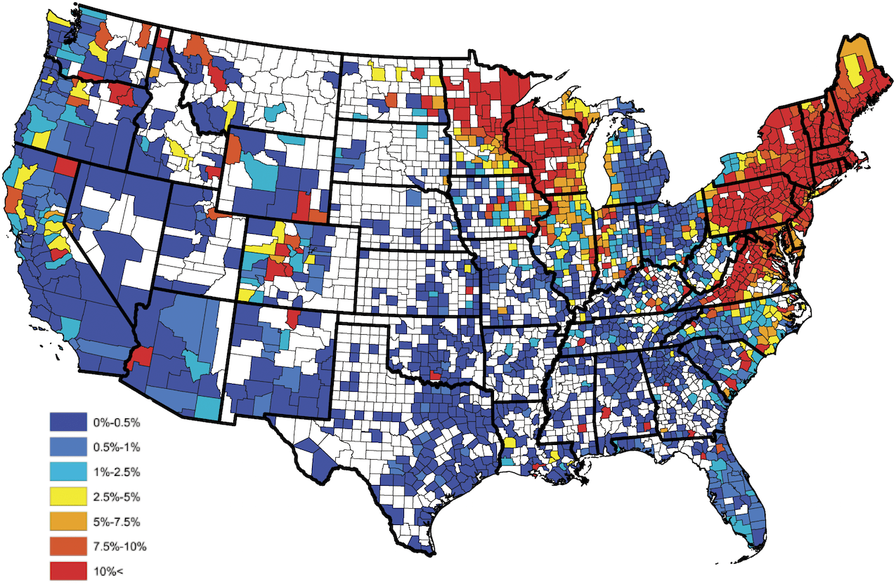 Lyme Disease Map Redorbit