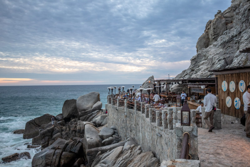 El Farallon The Cliffside Restaurant In Cabo San Lucas Mexico