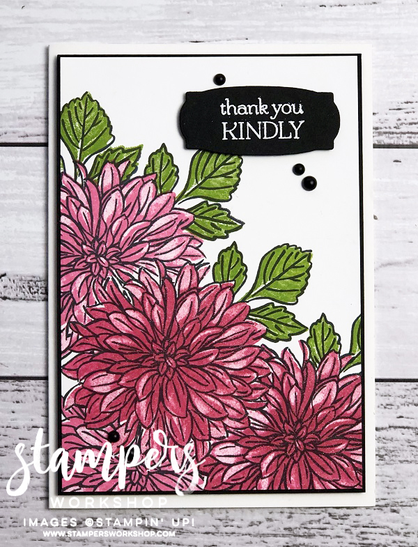 Thank You Kindly Delicate Dahlias Stampers Workshop