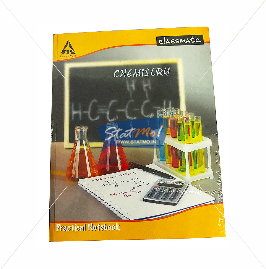 Classmate Practical Notebook Chemistry 168 Pages The