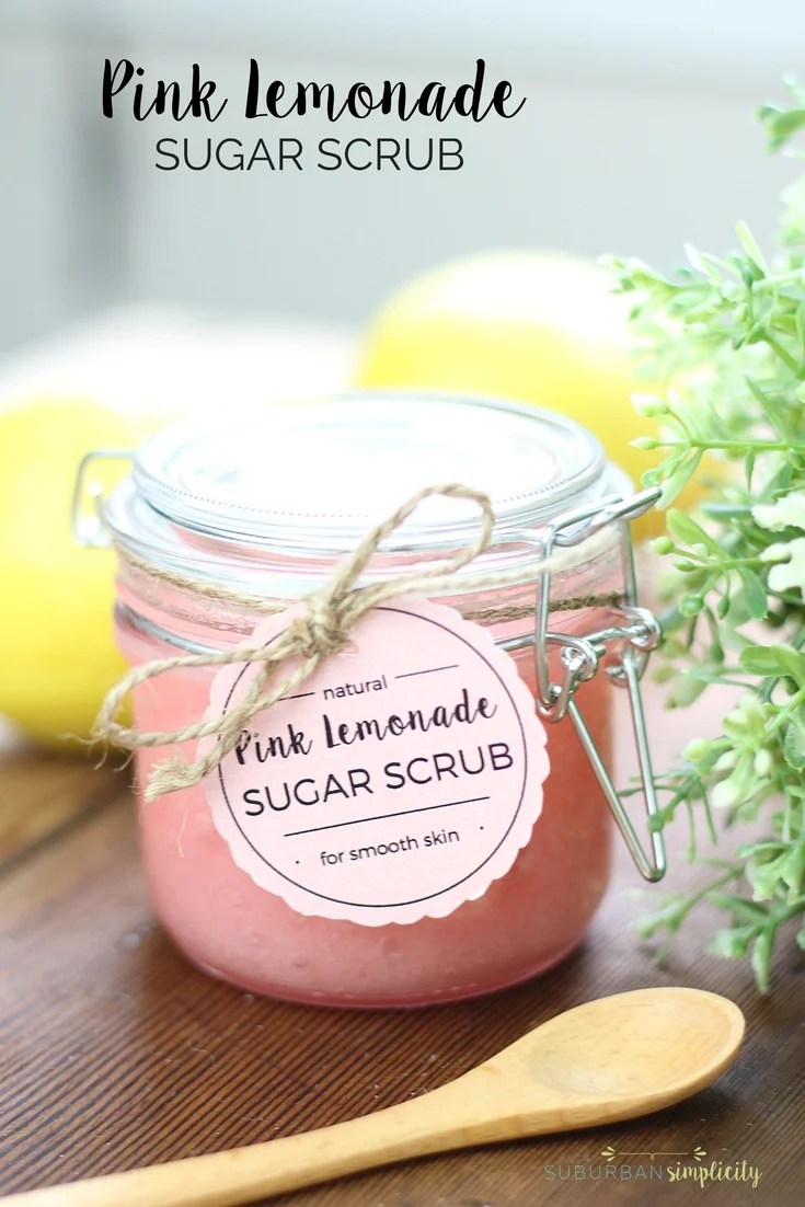 Pink Lemonade Sugar Scrub Easy Sugar Scrub Recipe