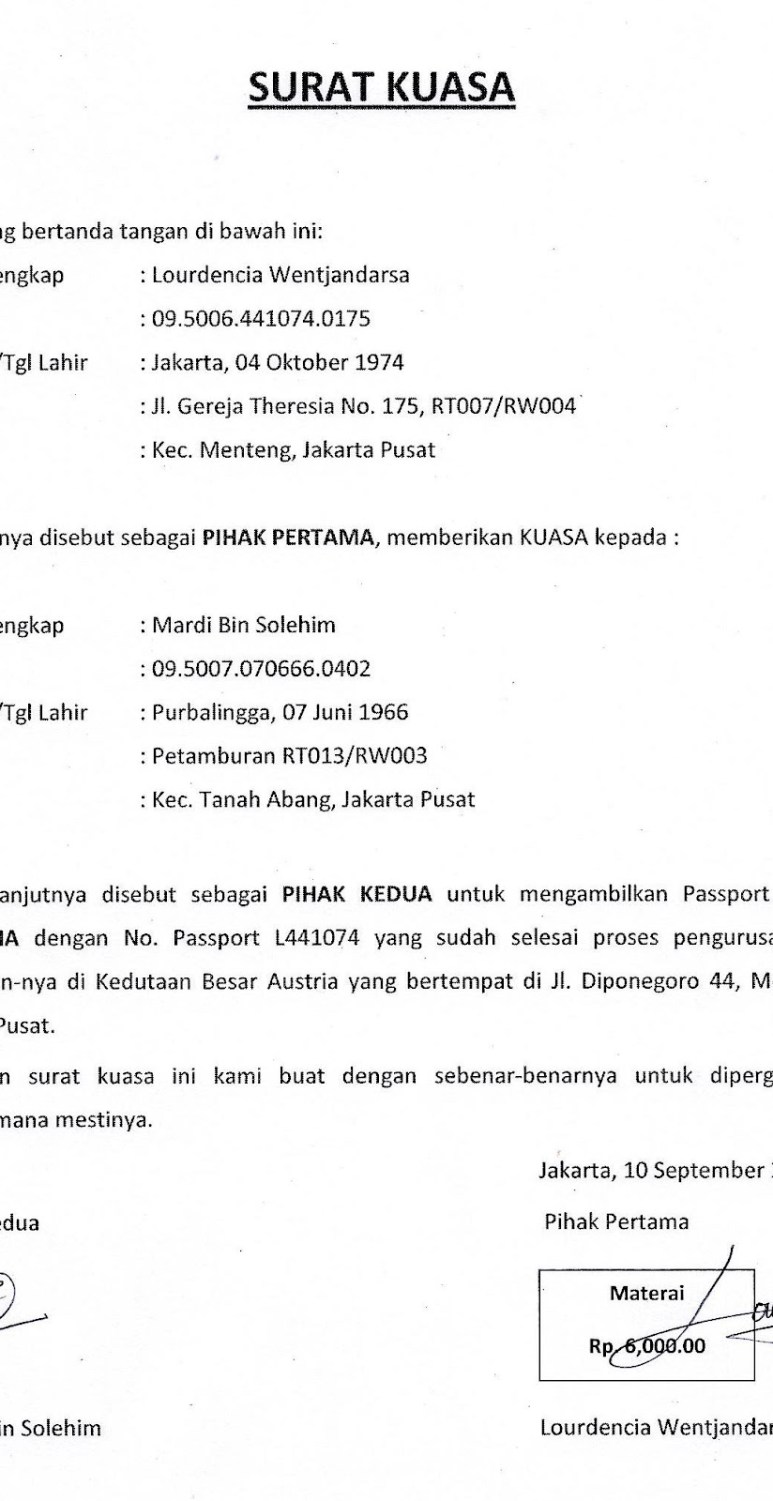 16 Contoh Surat Kuasa Pengambilan Ijazah Asli Lengkap Contoh Surat