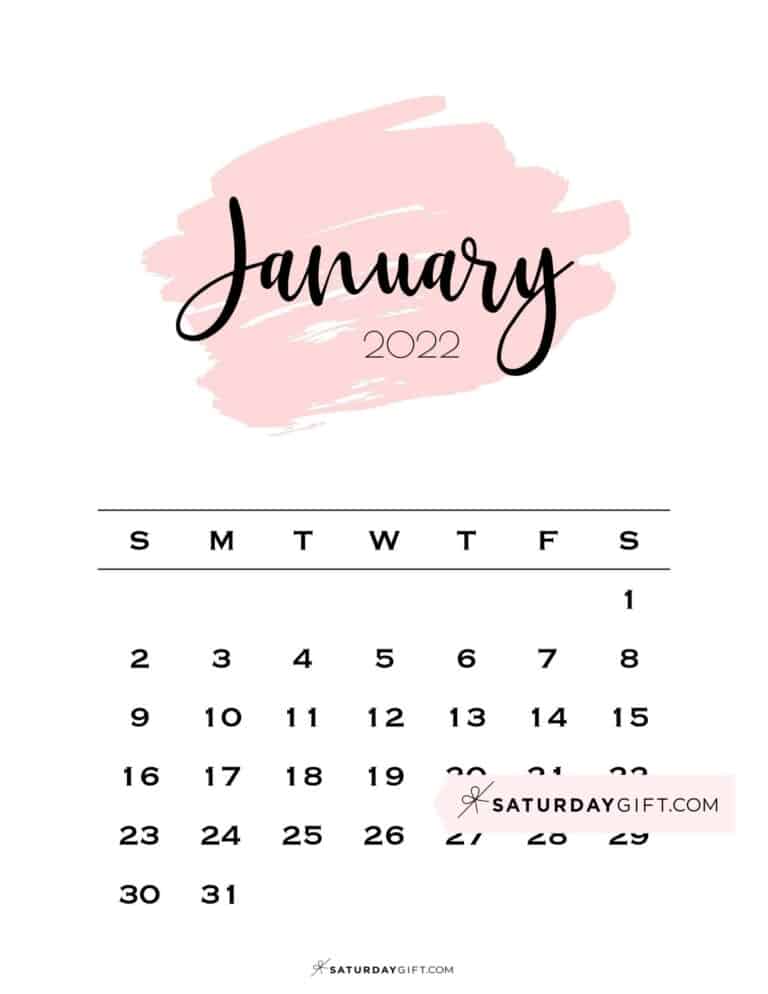 Cute 2022 Printable Calendar 12 Free Printables To Get Organized Cute