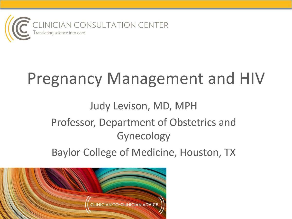 Webinar Pregnancy Management For Women Living With Hiv Southeast