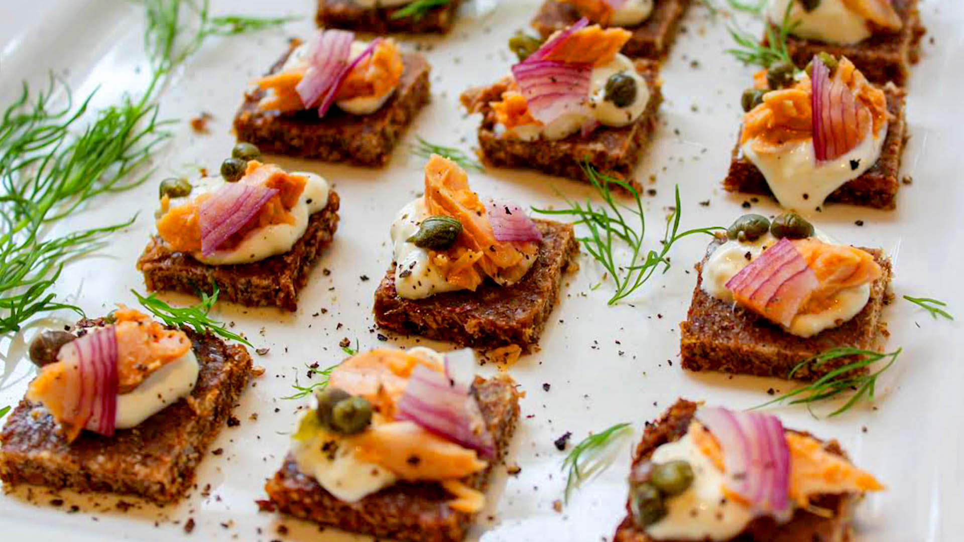 Smoked Salmon And Caper Canapés Seafood Experts