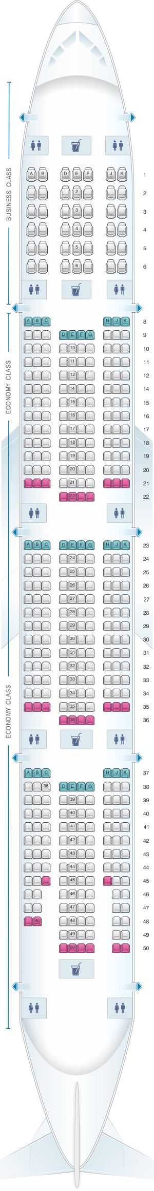 Boeing 777 300er Seat Map Emirates