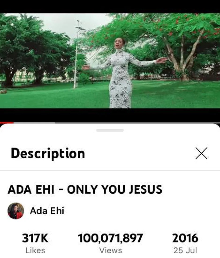 100 Million Views Ada Ehi Hits Major Milestone On Youtube