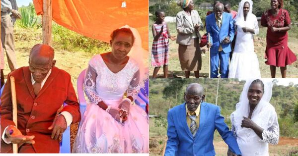 Love Is Beautiful 99 Year Old Man Marries 40 Year Old Girlfriend Hes