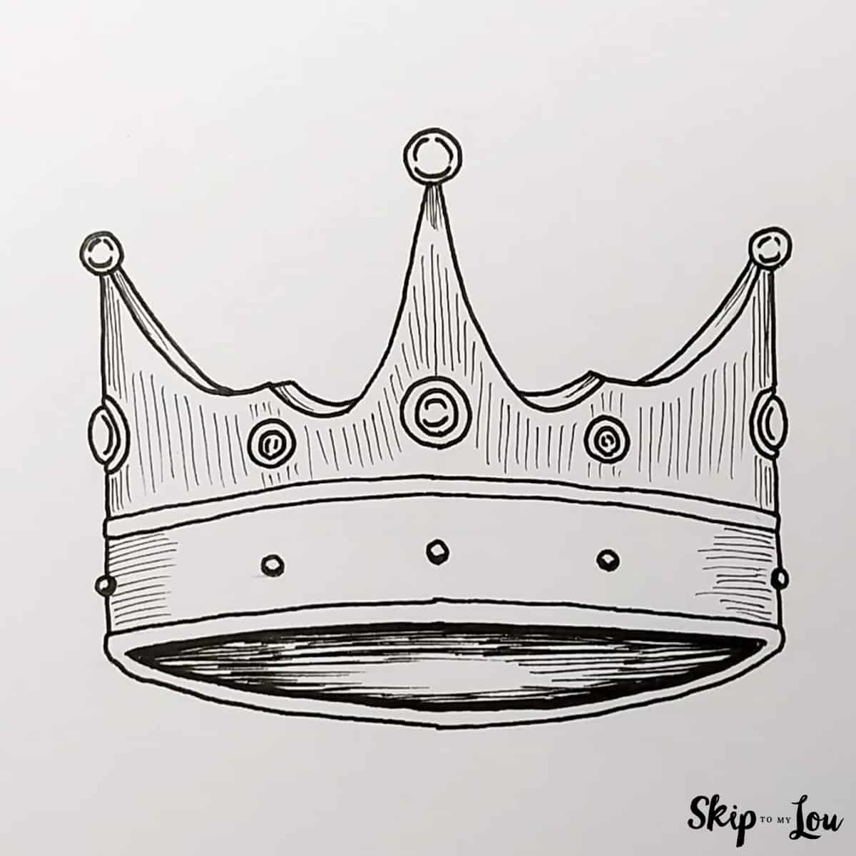 How To Draw A Simple Tiara