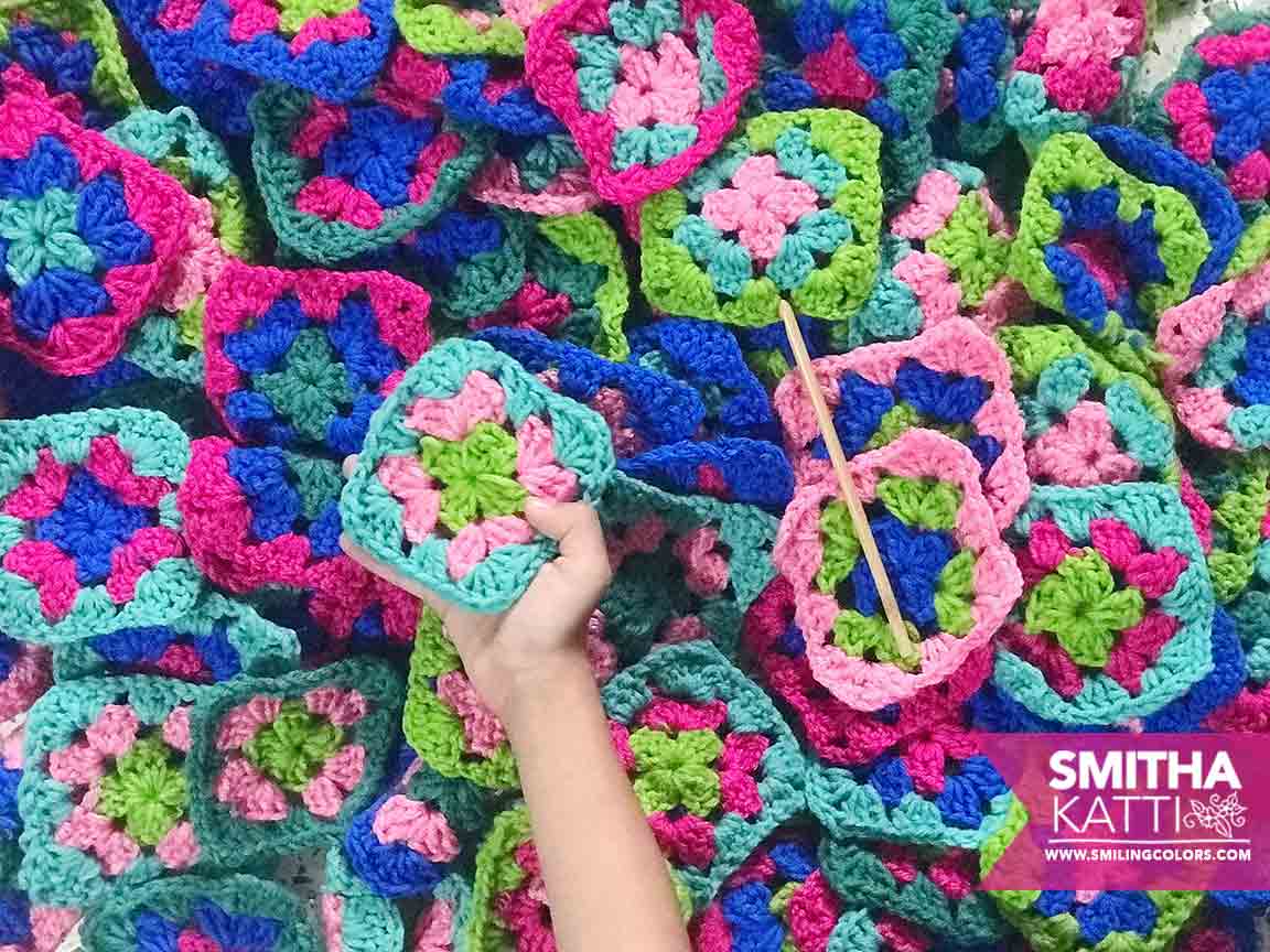Basic Granny Square Pattern Step By Step Smiling Colors