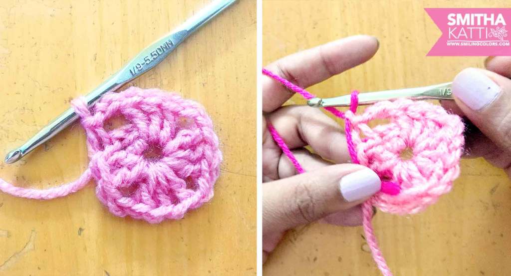 Basic Granny Square Pattern Step By Step Smiling Colors
