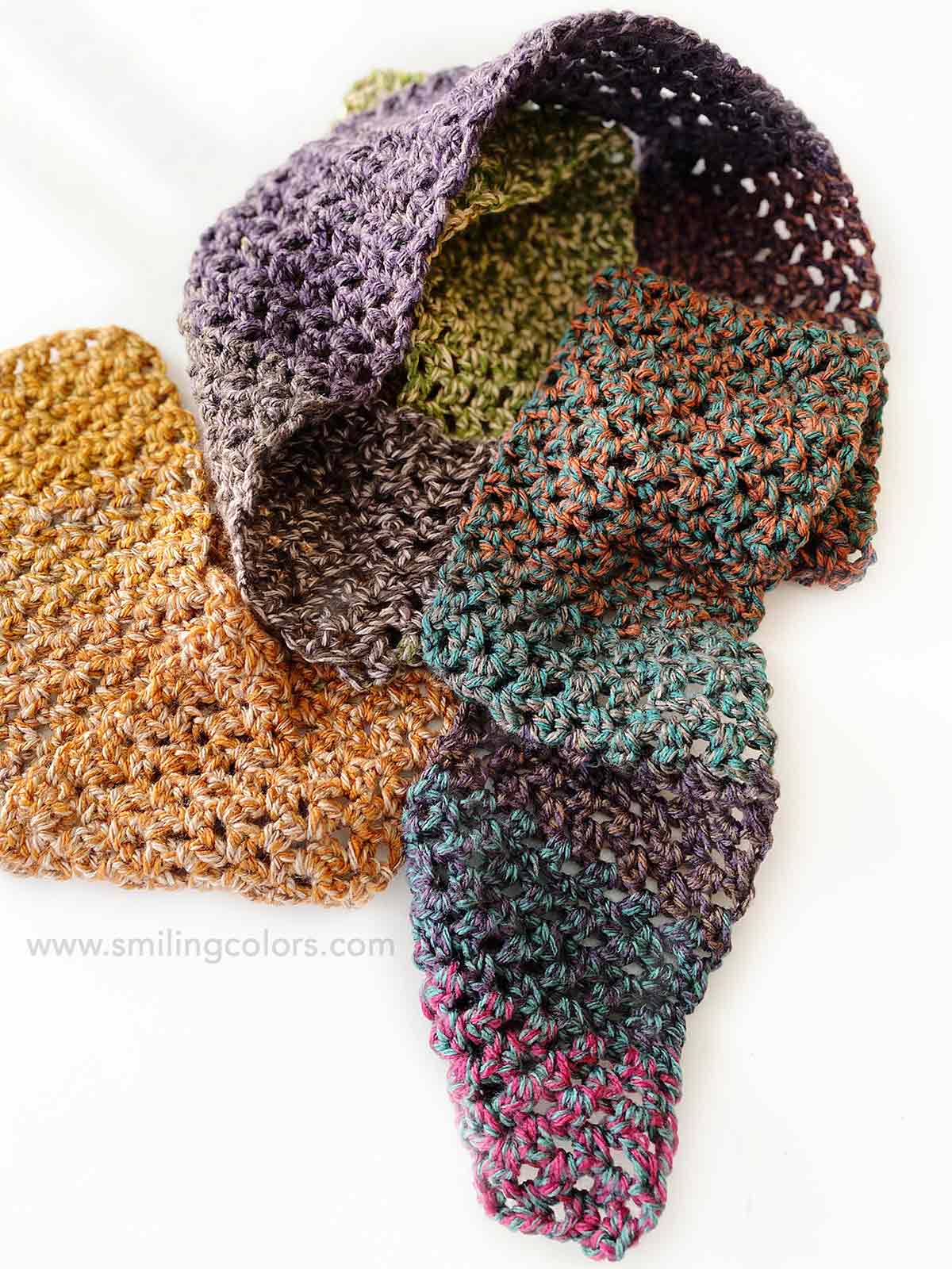 One Skein Crochet Scarf In Just 3 Days Smiling Colors