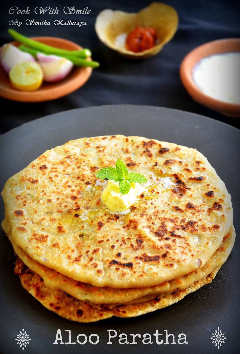 Aloo Paratha Recipe Punjabi Aloo Paratha Cook With Smile