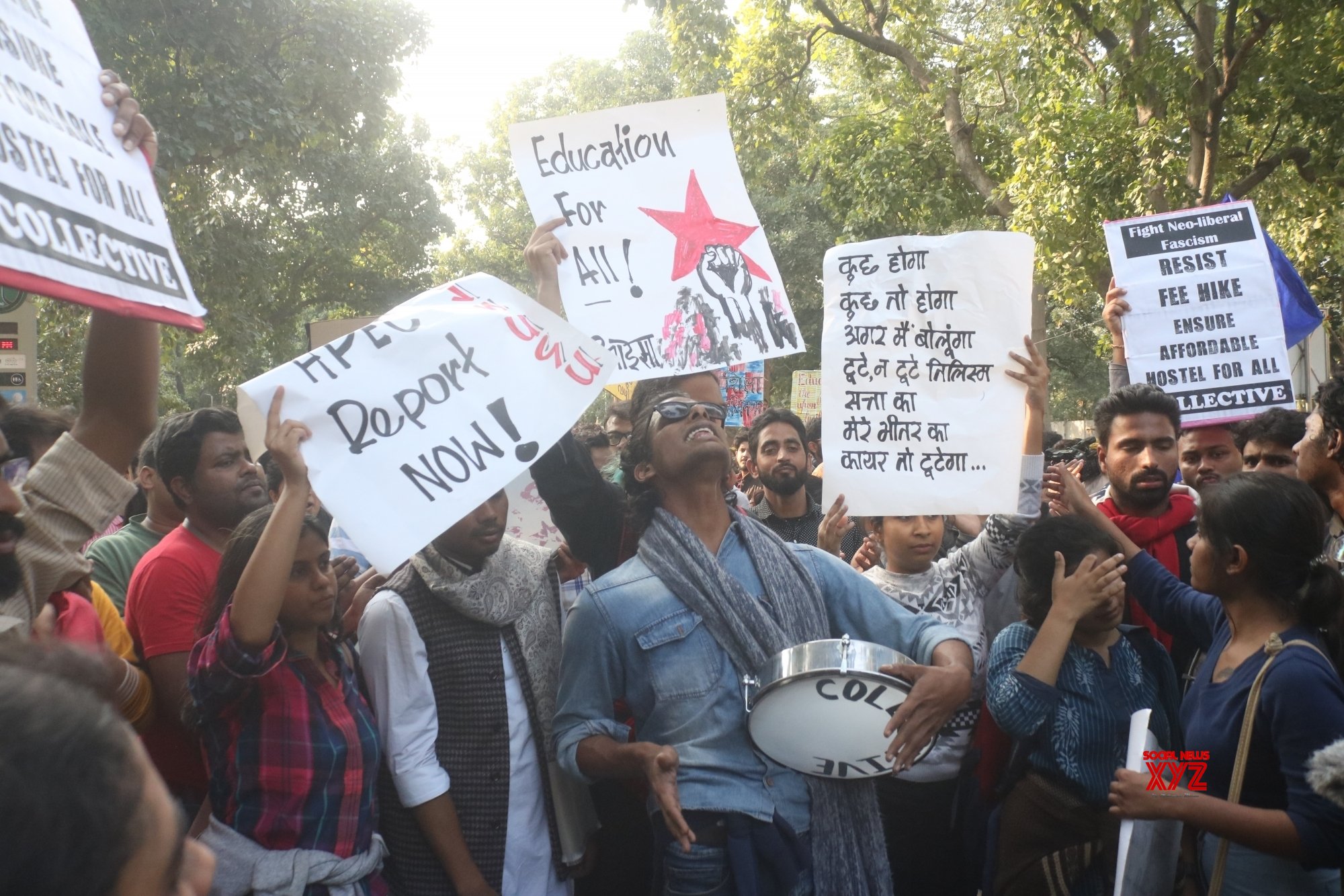 Agitation To Continue Till Complete Rollback Of Hostel Fee Hike Jnusu