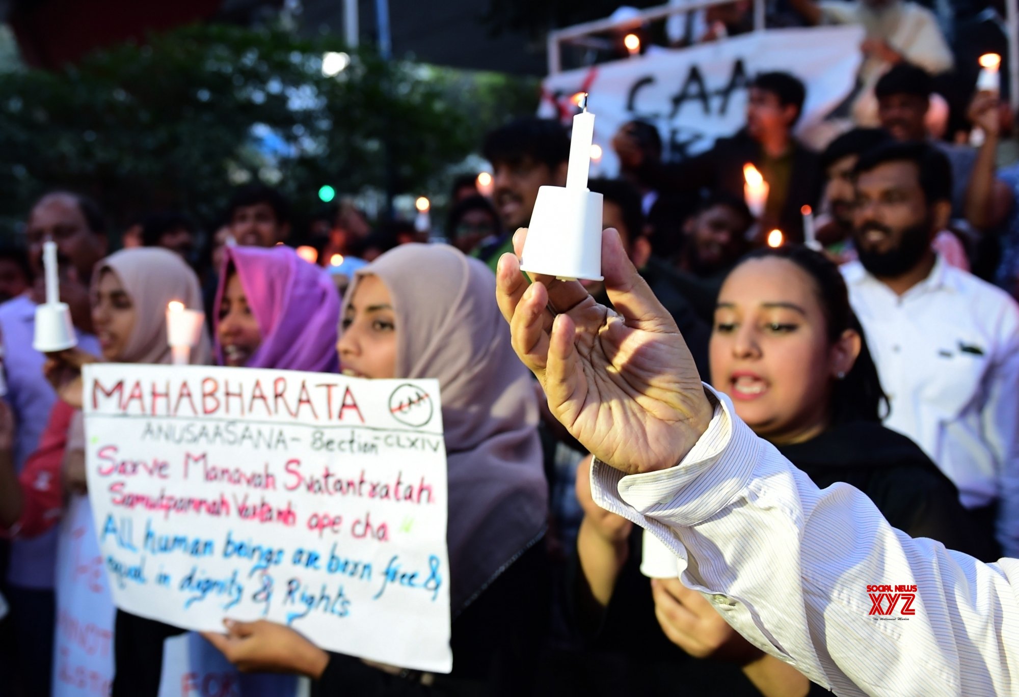 Bengaluru Candlelight Protest March Against Caa Nrc Gallery Social