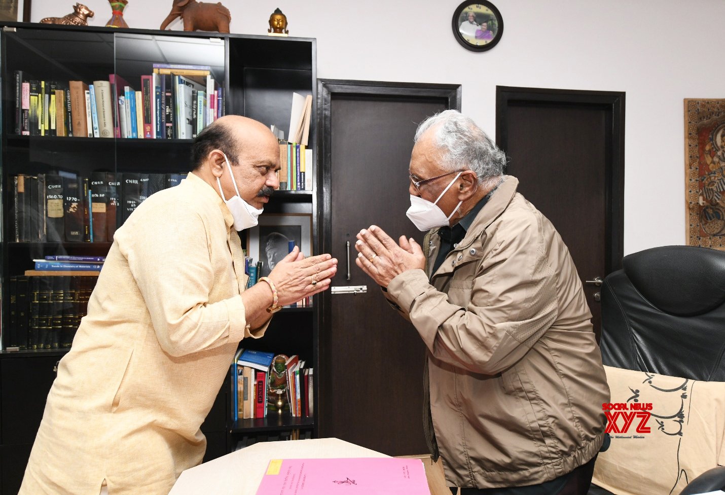 Bengaluruchief Minister Of Karnataka Basavaraj Bommai Met Bharatha