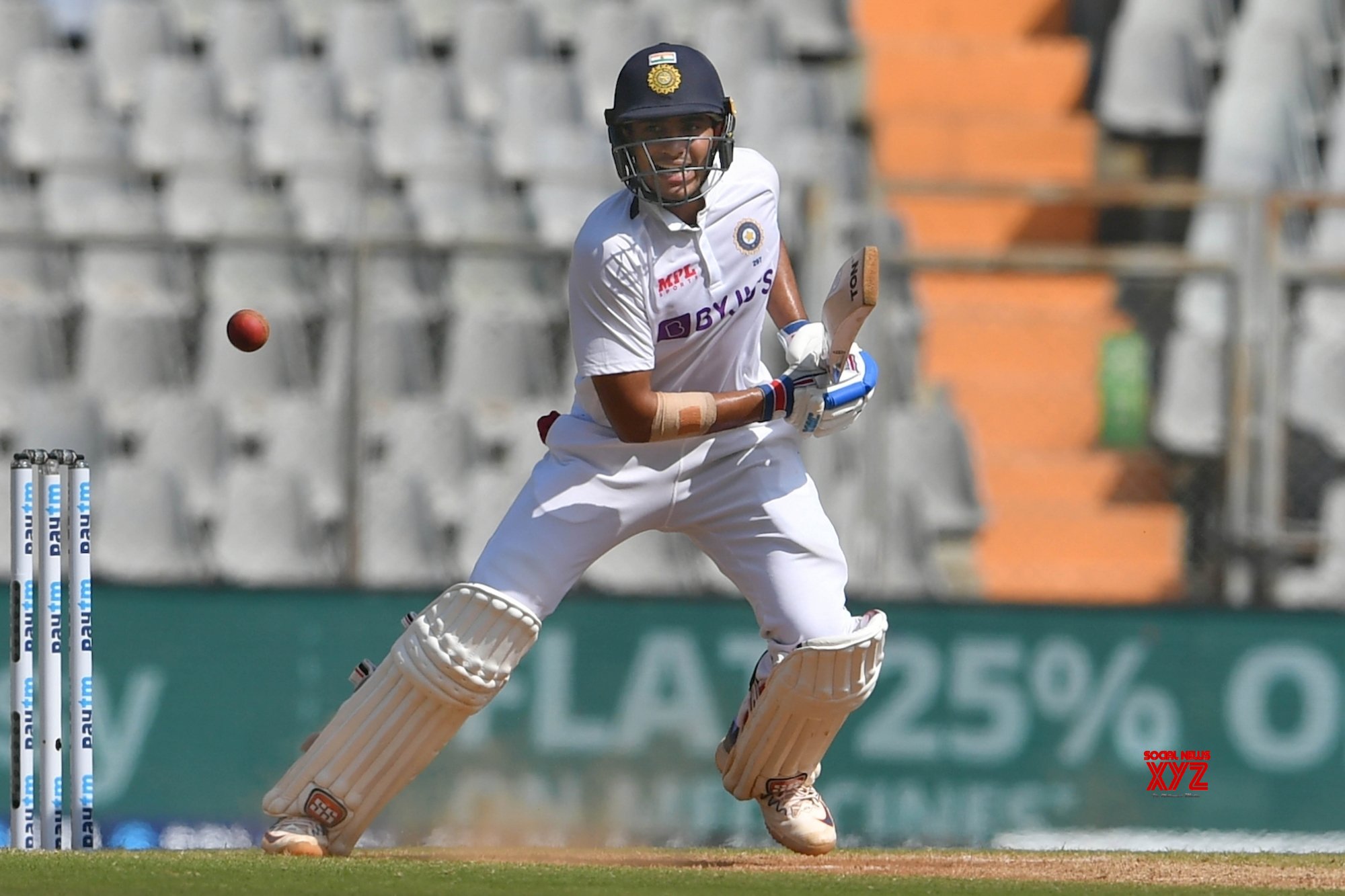 Mumbaiindias Shubman Gill Plays Shot During The Day Three Of Their