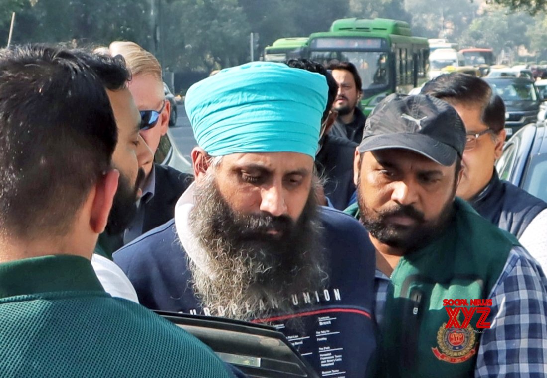 New Delhi Delhi Police Special Cell Officers Escort Rajwinder Singh To