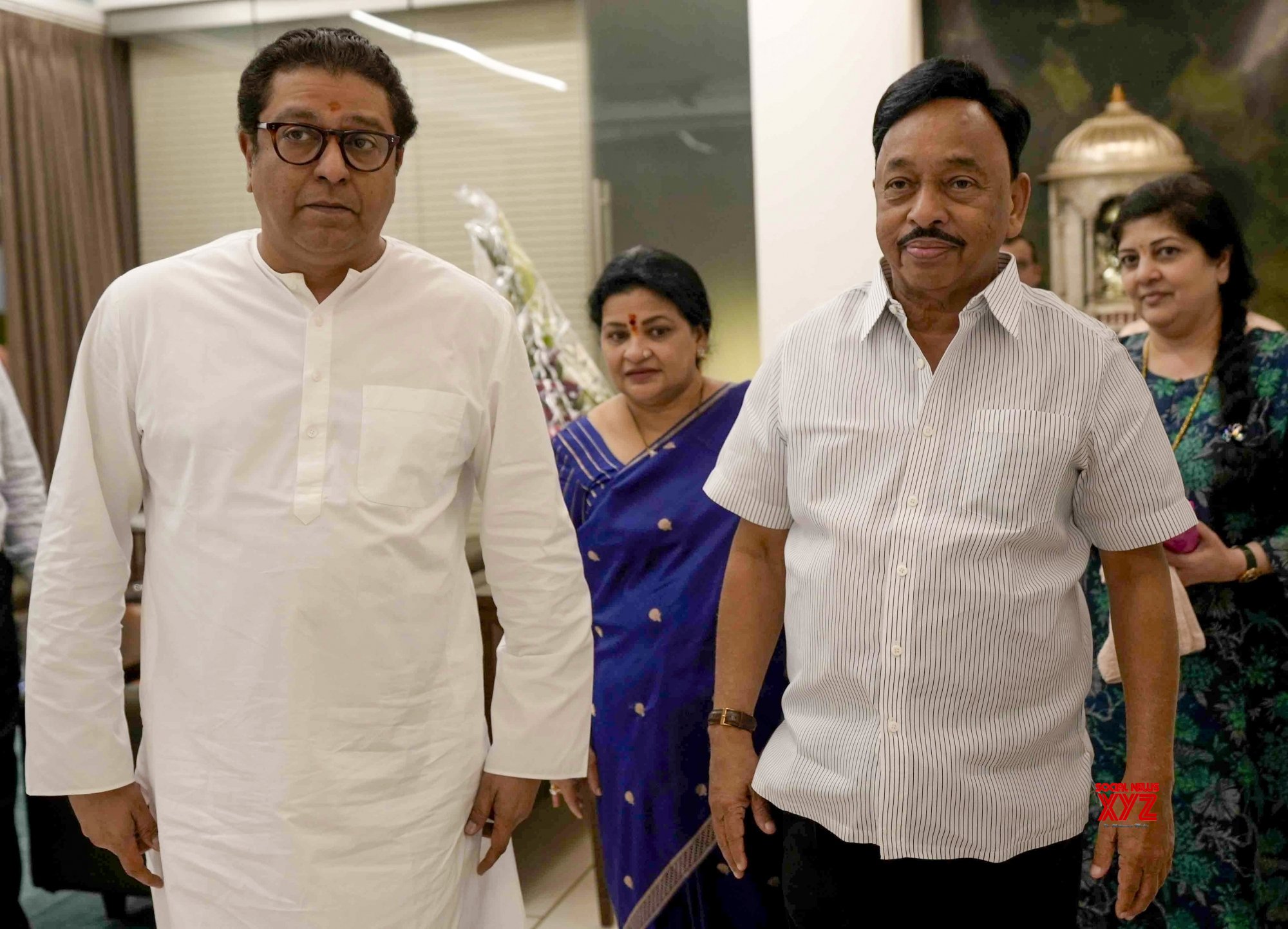 Mumbai Minister Narayan Rane Met Mns Chief Raj Thackeray Gallery