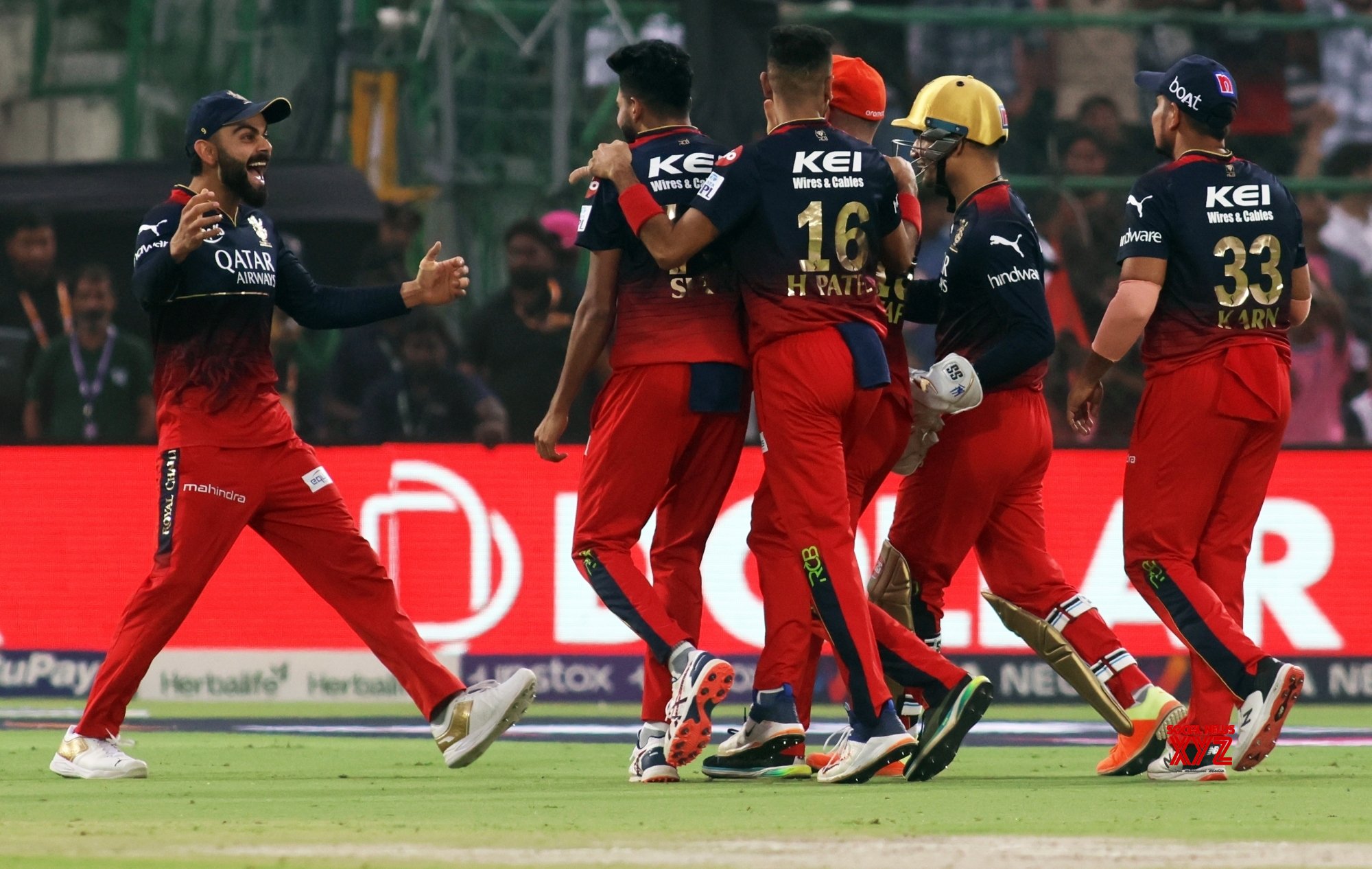 Jaipur Rcb Players Celebrate After Winning The Ipl 2023 Match