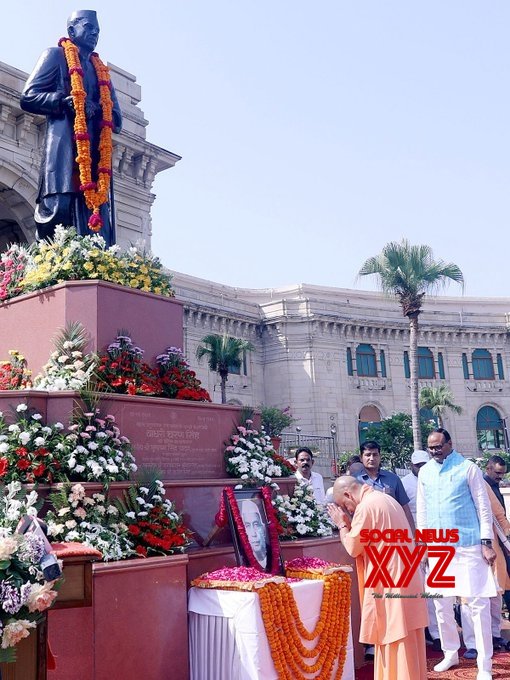 Lucknow Uttar Pradesh Chief Minister Yogi Adityanath Pays Tributes