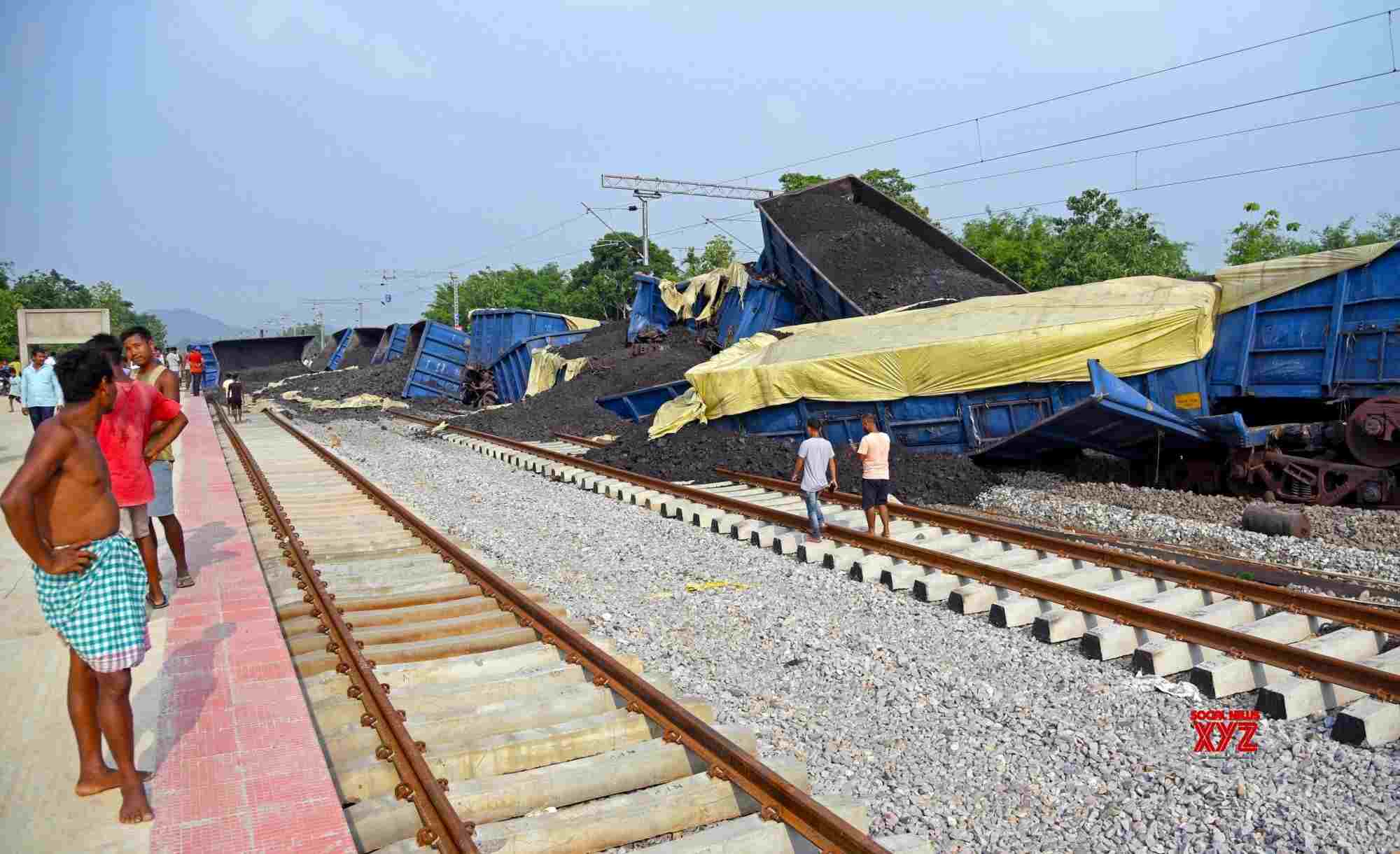 Guwahati Wagons Of Coal Laden Goods Train Derailed At Singra Railway