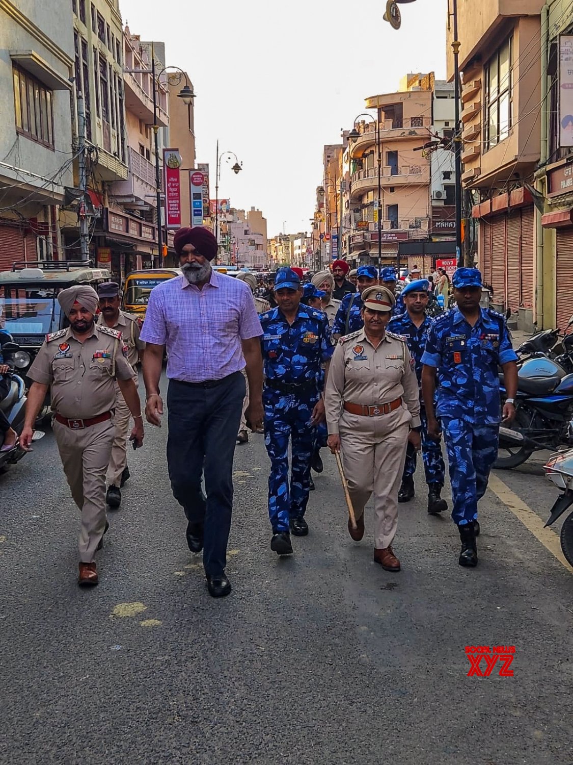 Amritsar Rapid Action Force Raf Personnel Take Out Flag March Ahead