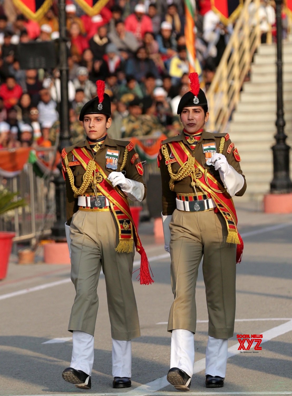 Attari Women Personnel Of Border Security Forcebsf During The