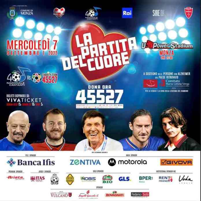 La Partita Del Cuore Live Dallo Stadio Di Monza Su Rai 2 Le Squadre