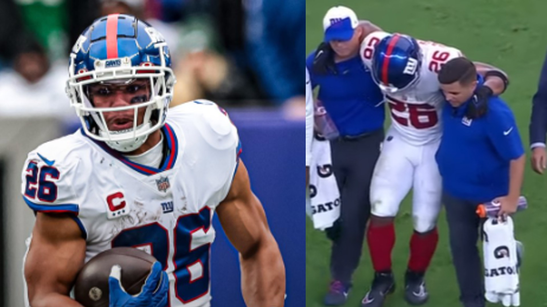 Nfl Giants Saquon Barkley Exits Game With Injury Update History