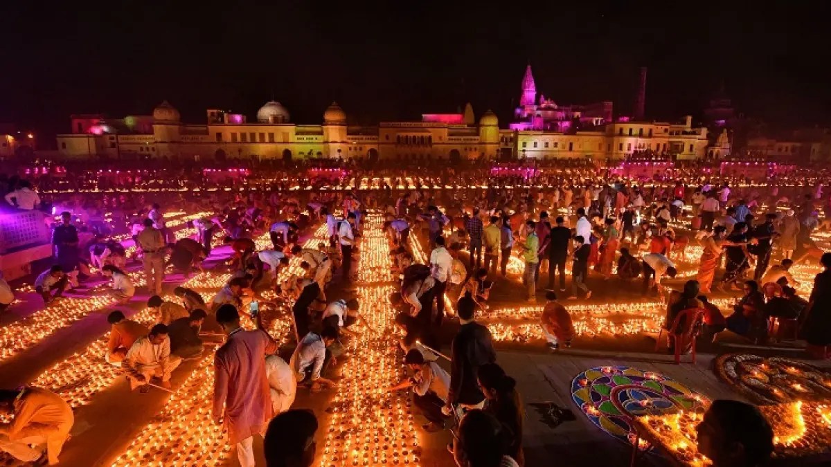 15 Lakh Diyas Are Lit At Ayodhya Deepotsav 2022 A Guinness World