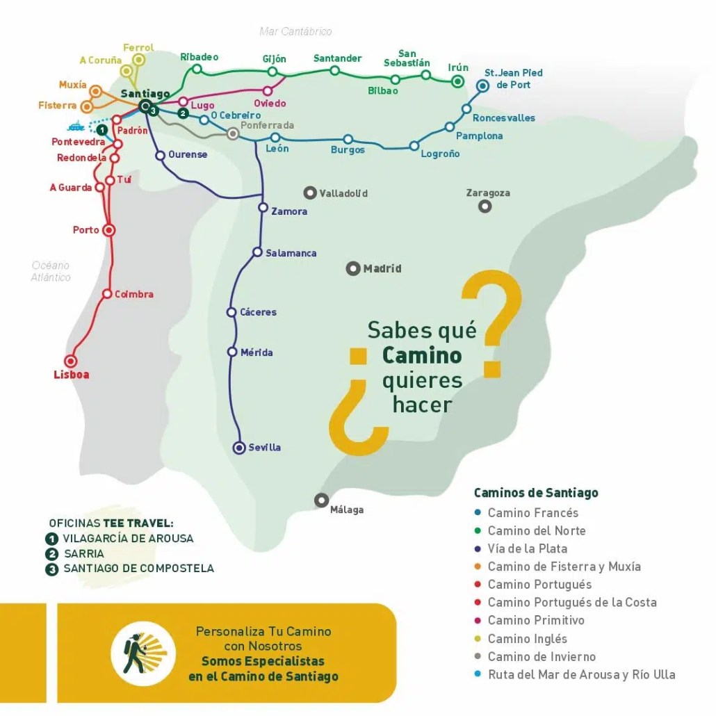 Cuál Es La Ruta Oficial Del Camino De Santiago Tee Travel