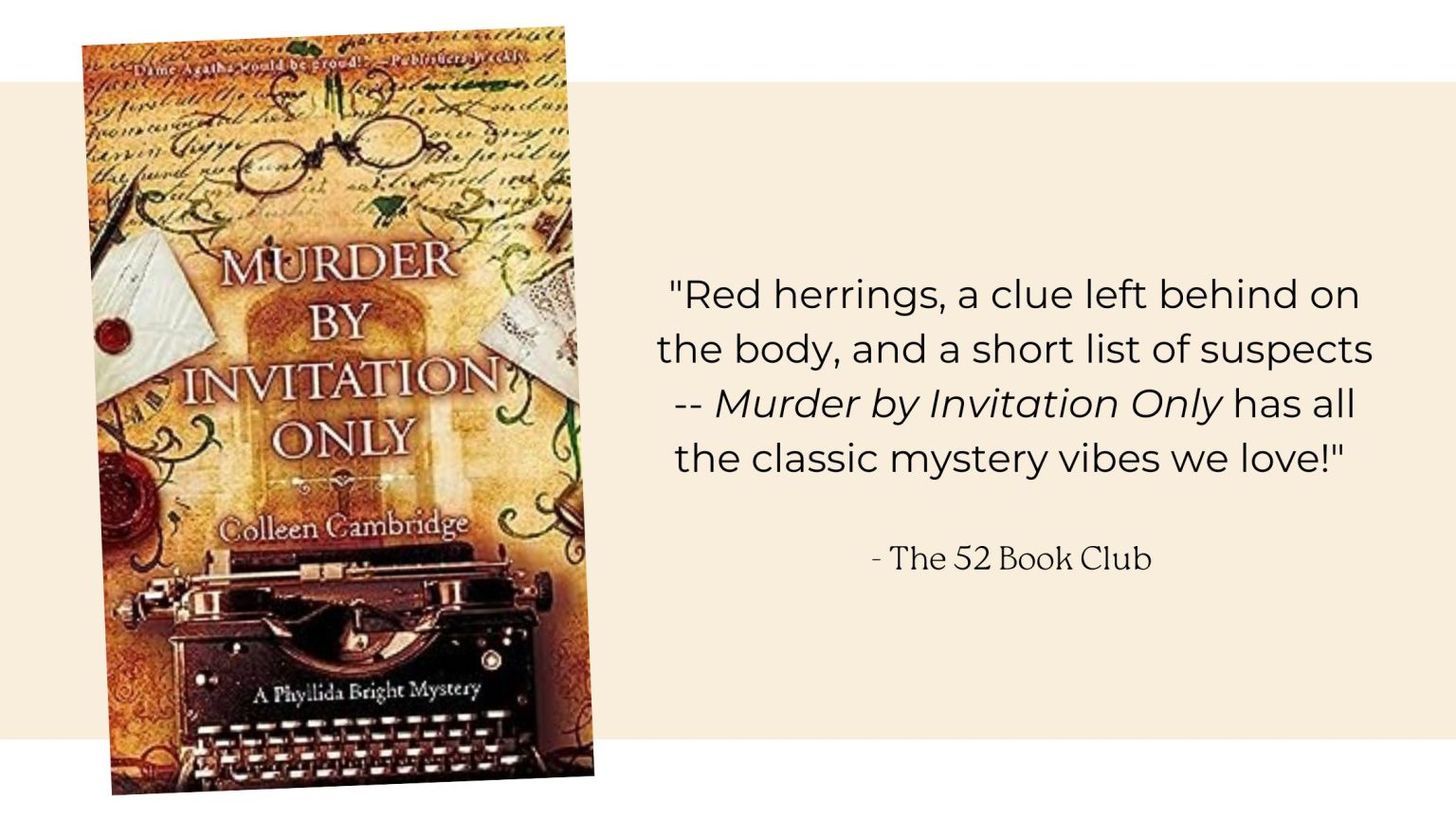 Murder By Invitation Only The 52 Book Club