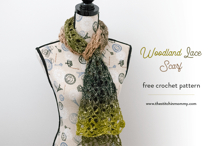 Woodland Lace Scarf Free Crochet Pattern The Stitchin Mommy