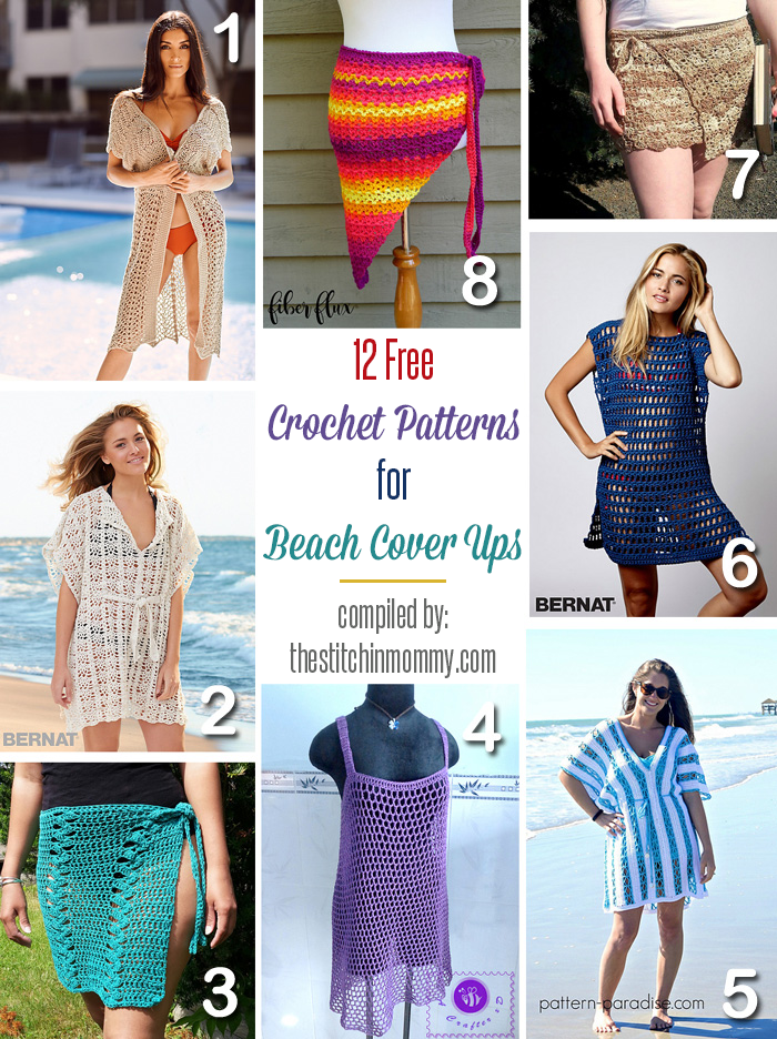 12 Free Crochet Patterns For Beach Cover Ups The Stitchin Mommy