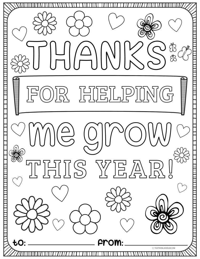 Adorable Teacher Appreciation Coloring Pages Free 1 Click Instant