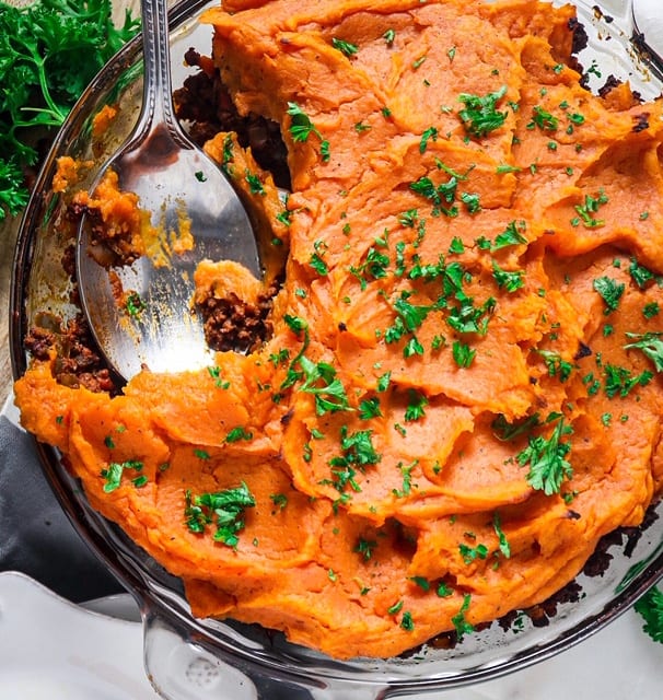 Whole 30 Sweet Potato Shepherds Pie Tipps In The Kitch