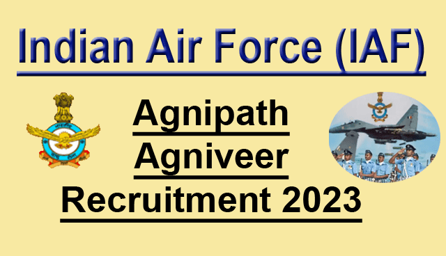 Indian Air Force Agniveer Recruitment 2023 Notification Tnpsc Thervu