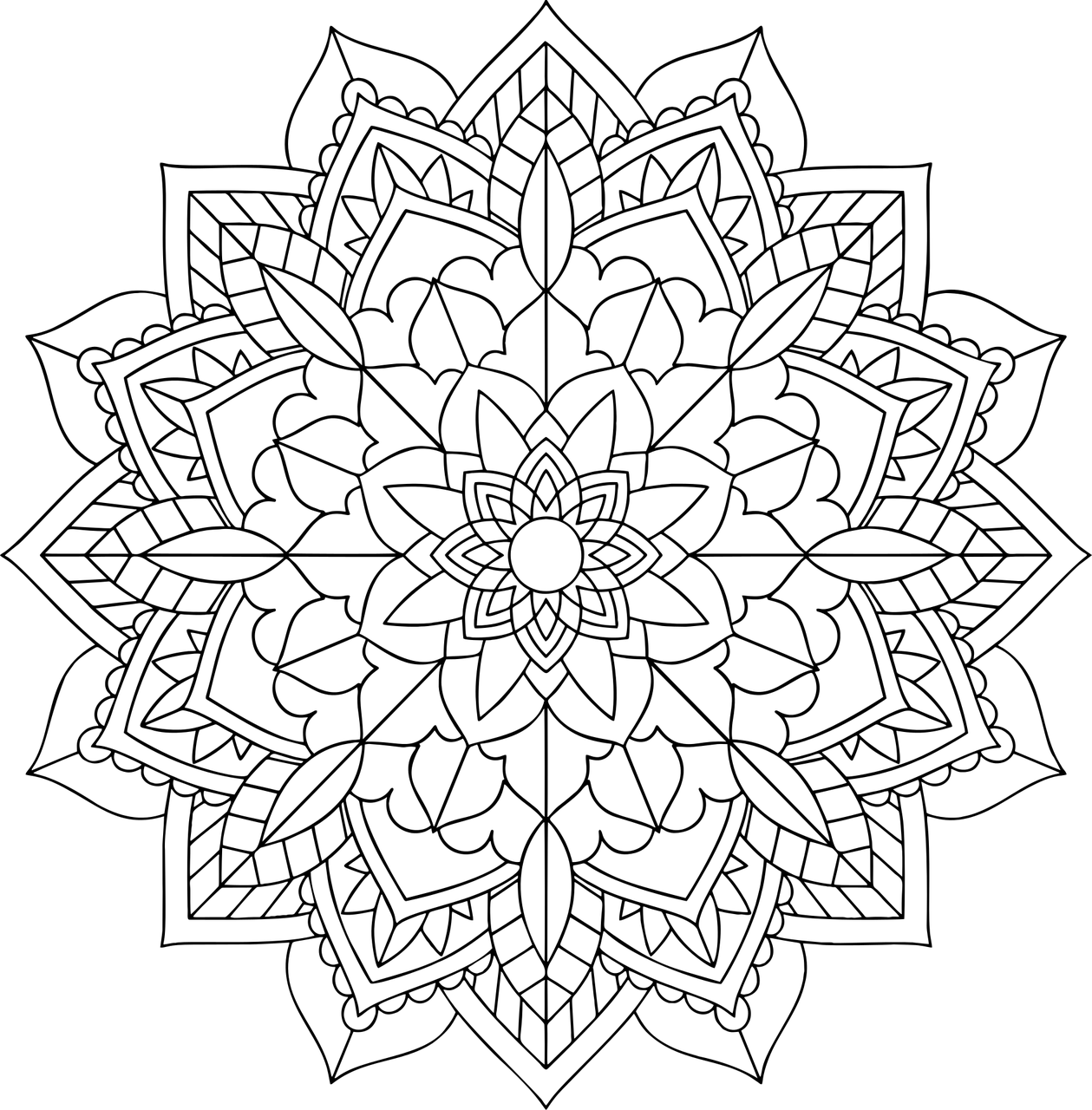 200 Mandalas Para Colorear Imprimibles Libro Digital Pdf Bs 002