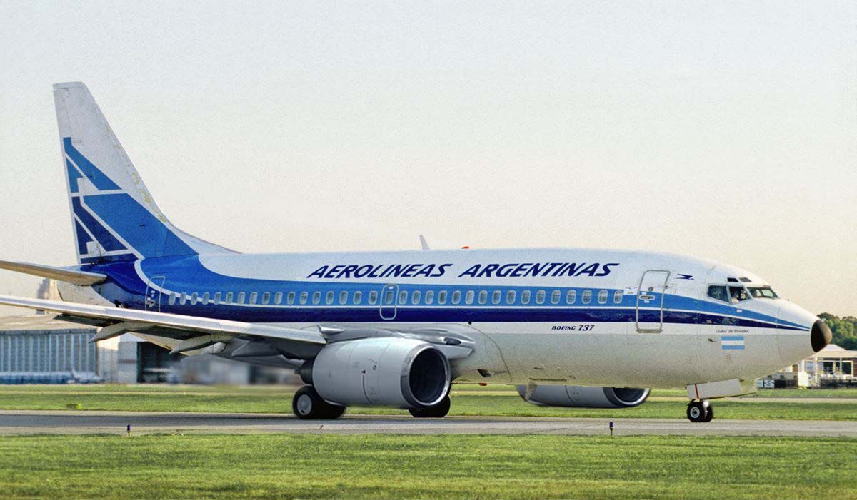 Así Luce El Boeing 737 De Aerolíneas Argentinas Con Livery Retro