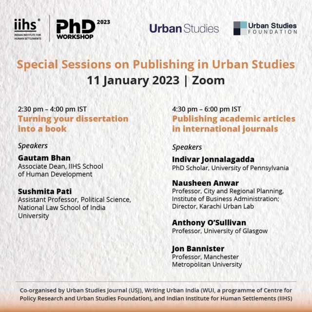 Events Urban Studies Foundation