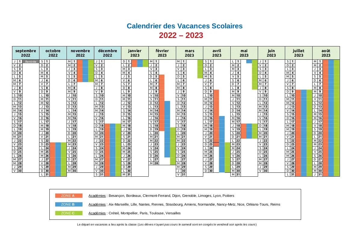 Zone Calendrier Scolaire 2023 2024 Image To U