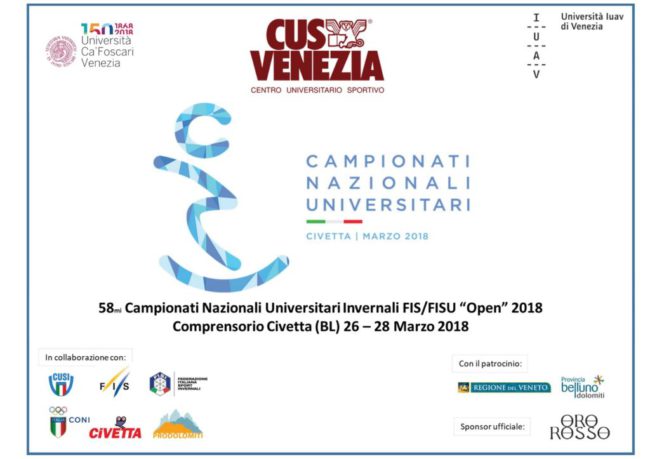 Cus Venezia Campionati Nazionali Universitari Invernali 2018