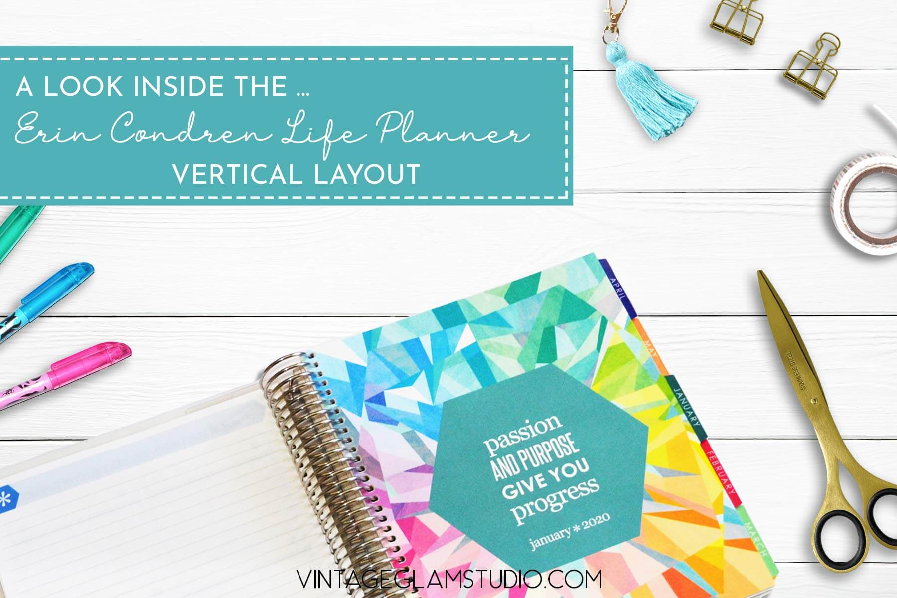 A Look Inside The Erin Condren Life Planner Vertical Layout