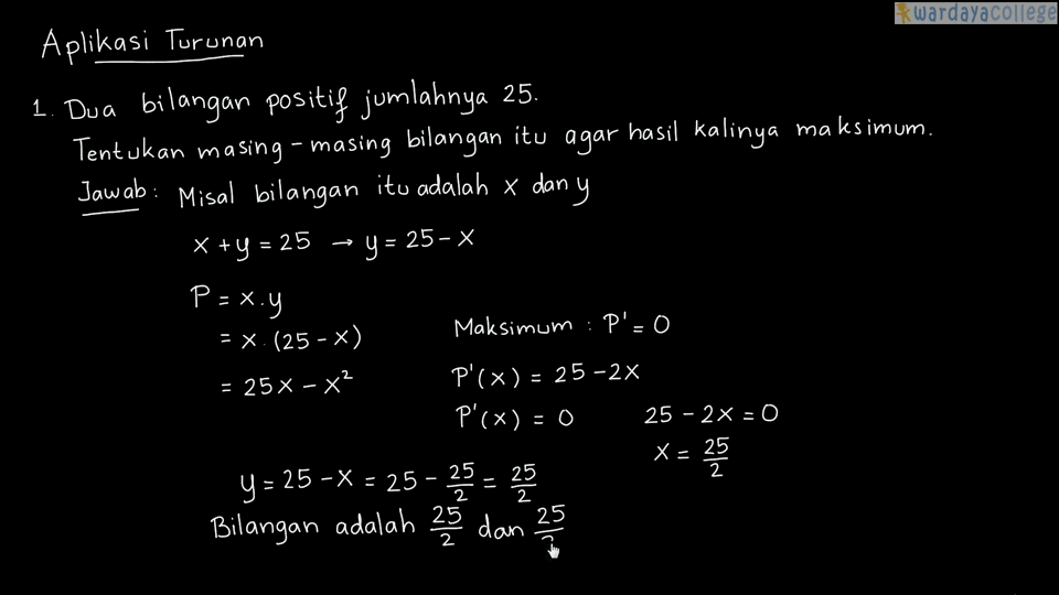 Soal Dan Pembahasan Aplikasi Turunan Contoh Soal Aplikasi Turunan