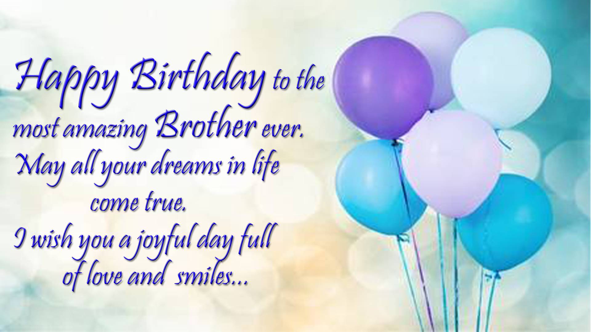 Happy Birthday Brother Card