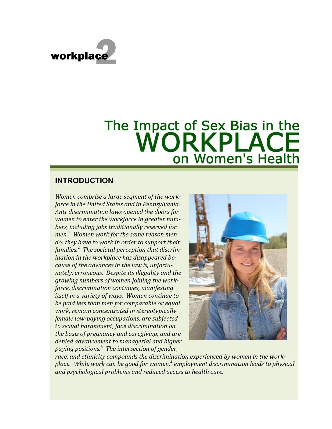 Sexbiasworkplace Pdf 1 Womens Law Project