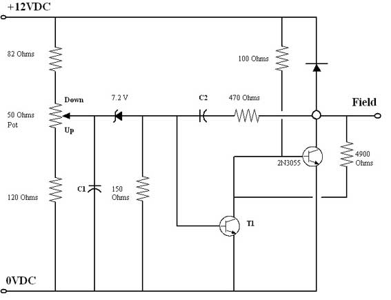 Circuit Diagram Of Alternator Voltage Regulator Circuit Diagram